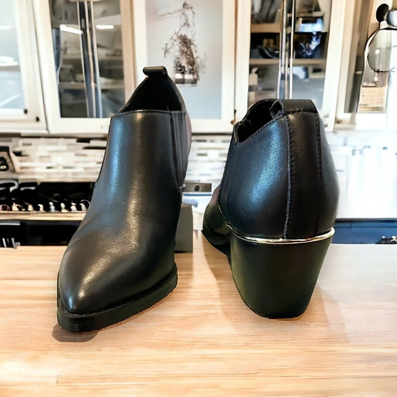 Bleecker & Bond | Shoes | Bleecker Bond Leather Western Ankle Bootie 75 ...